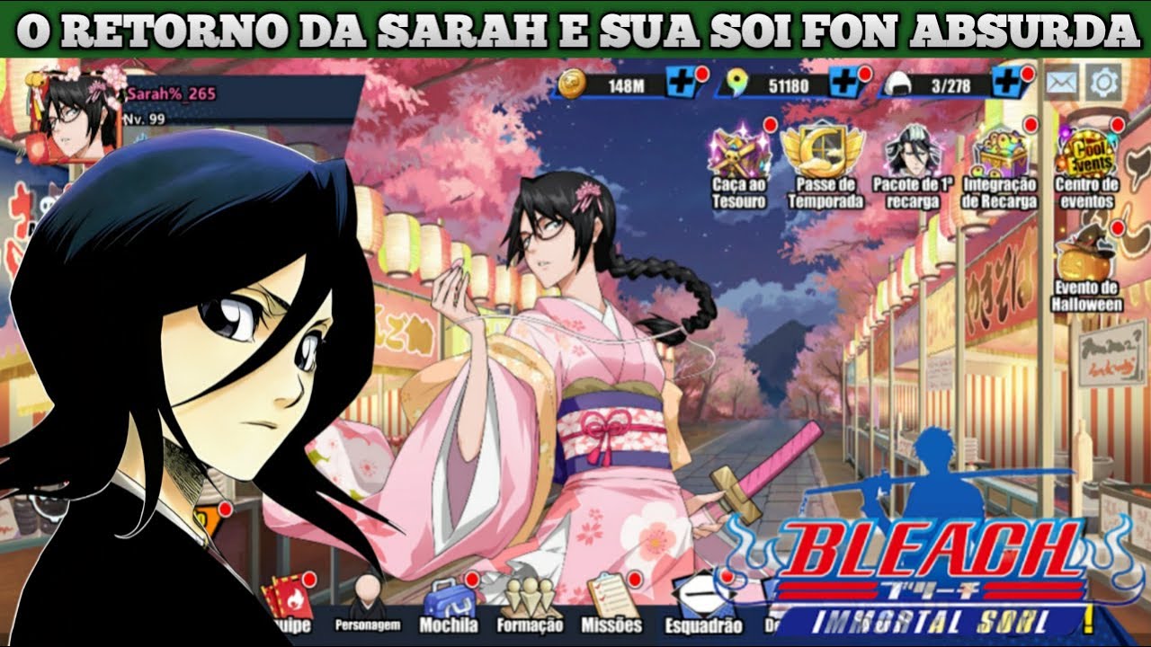 DESBRAVANDO OS LIMITES DA LOUCURA COM A SARAH | SERVIDOR 265 | BLEACH ...