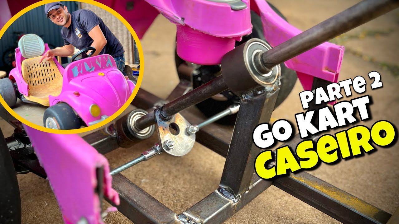 Go KART CASEIRO *PARTE 2* (adptando banco e direção) - YouTube