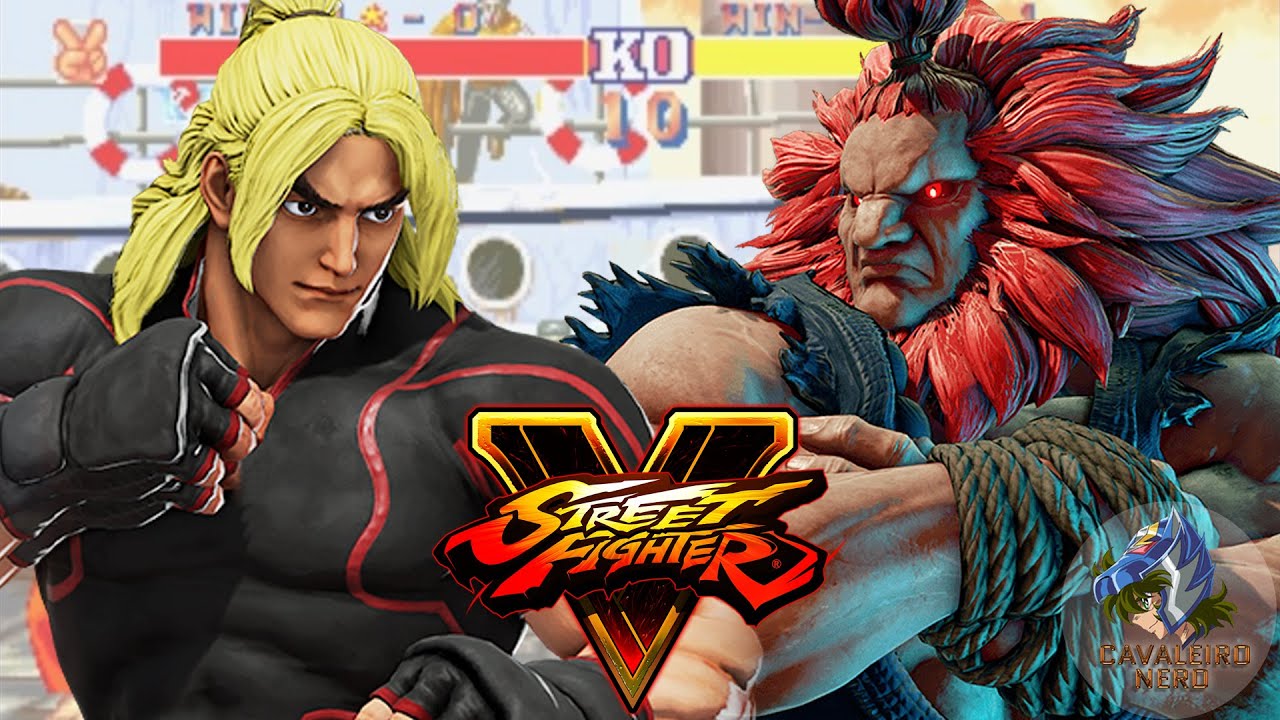 Street Fighter V : Ken VS. Akuma | Saguão de Batalha | Juliamaru - YouTube