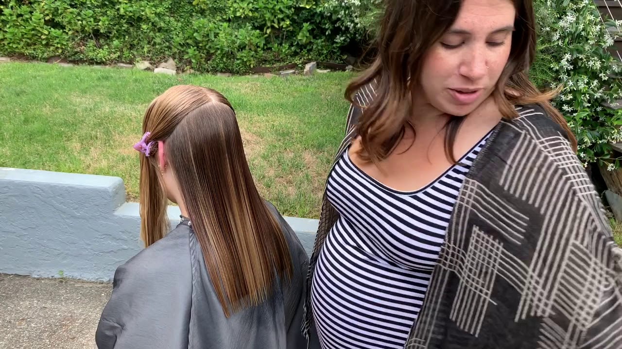 One Length Trim Haircut Tutorial - YouTube