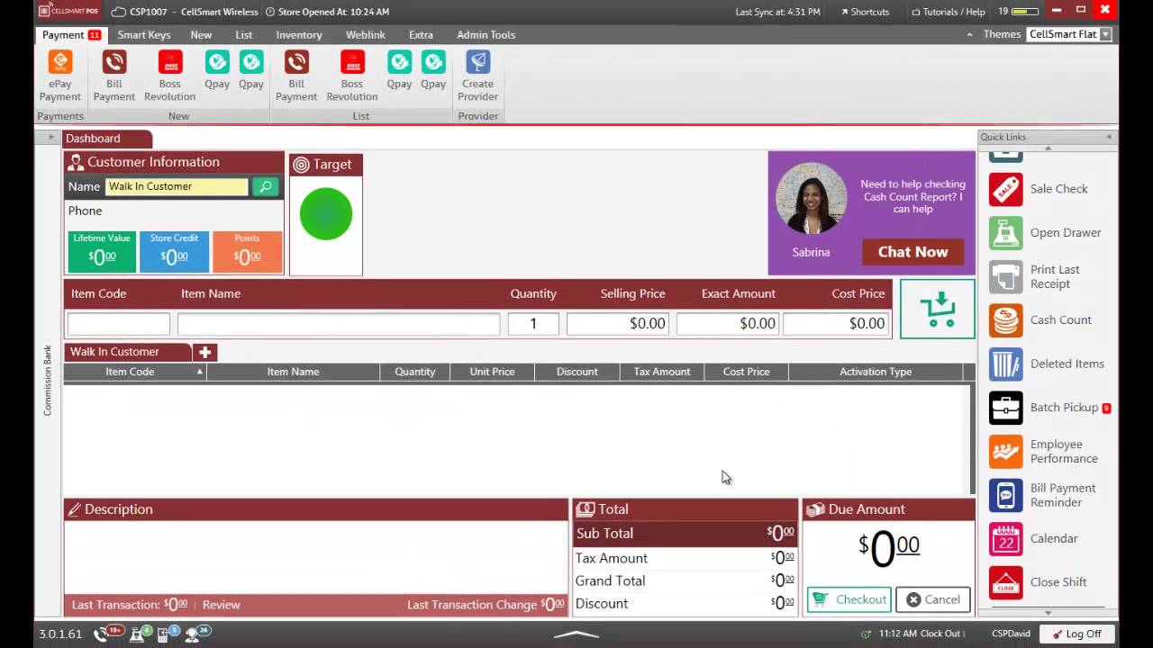 How to open cash drawer in Cellsmart POS - YouTube