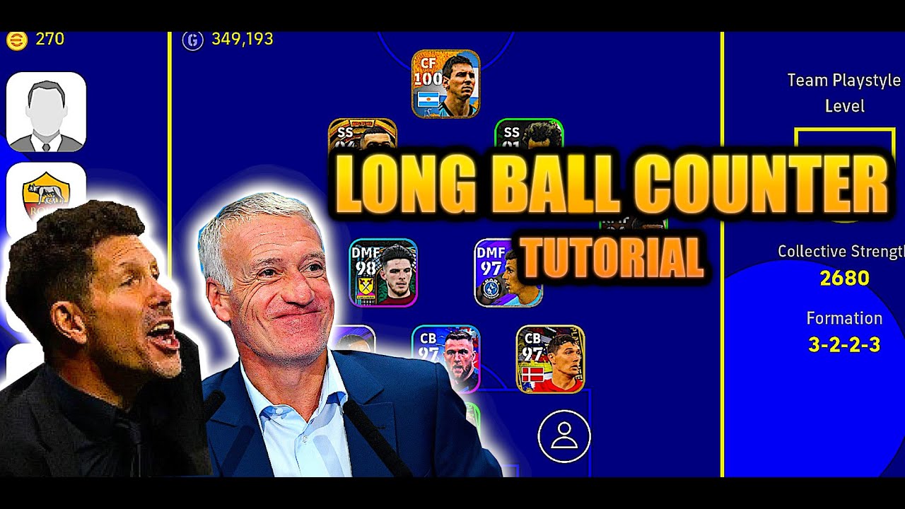 Efootball 2023 Long Ball Counter Playstyle Tutorial Guide Best