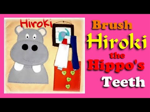 Brush Hiroki the Hippo's Teeth. @maisie.learning #brushingteeth - YouTube