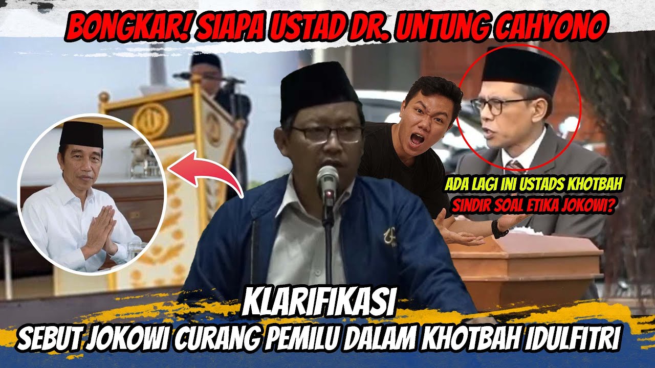 Bongkar Klarifikasi Dr. Untung Cahyono Klaim Presiden Jokowi Curang ...