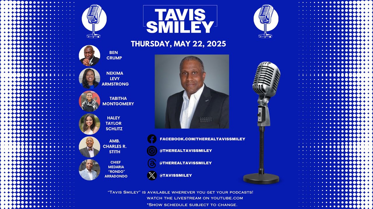 Tavis Smiley May 22 2025 Ben Crump Charles Stith Chief Rondo George ...