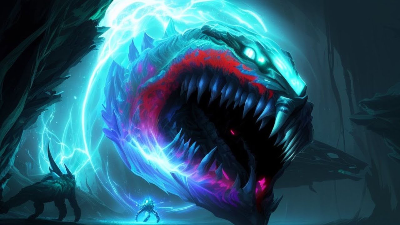 A snow worm is penetrating the depths of the sea and attacking people ...