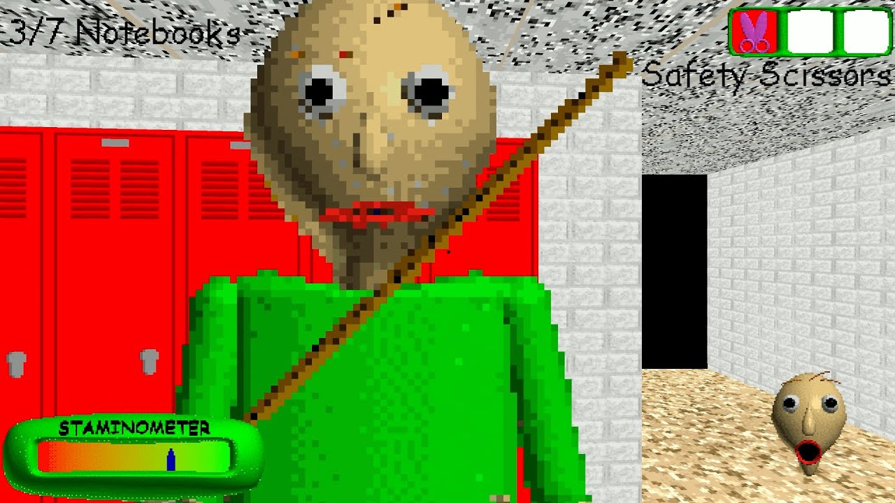 5 minutes of Baldi's Basics chaos - YouTube
