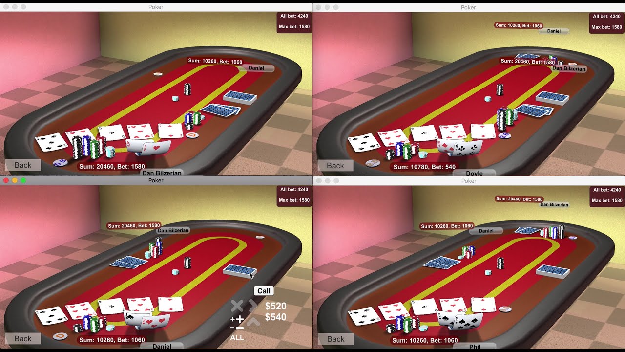 Poker 3D , Texas hold 'em, Photon PUN, Multiplayer Template - YouTube