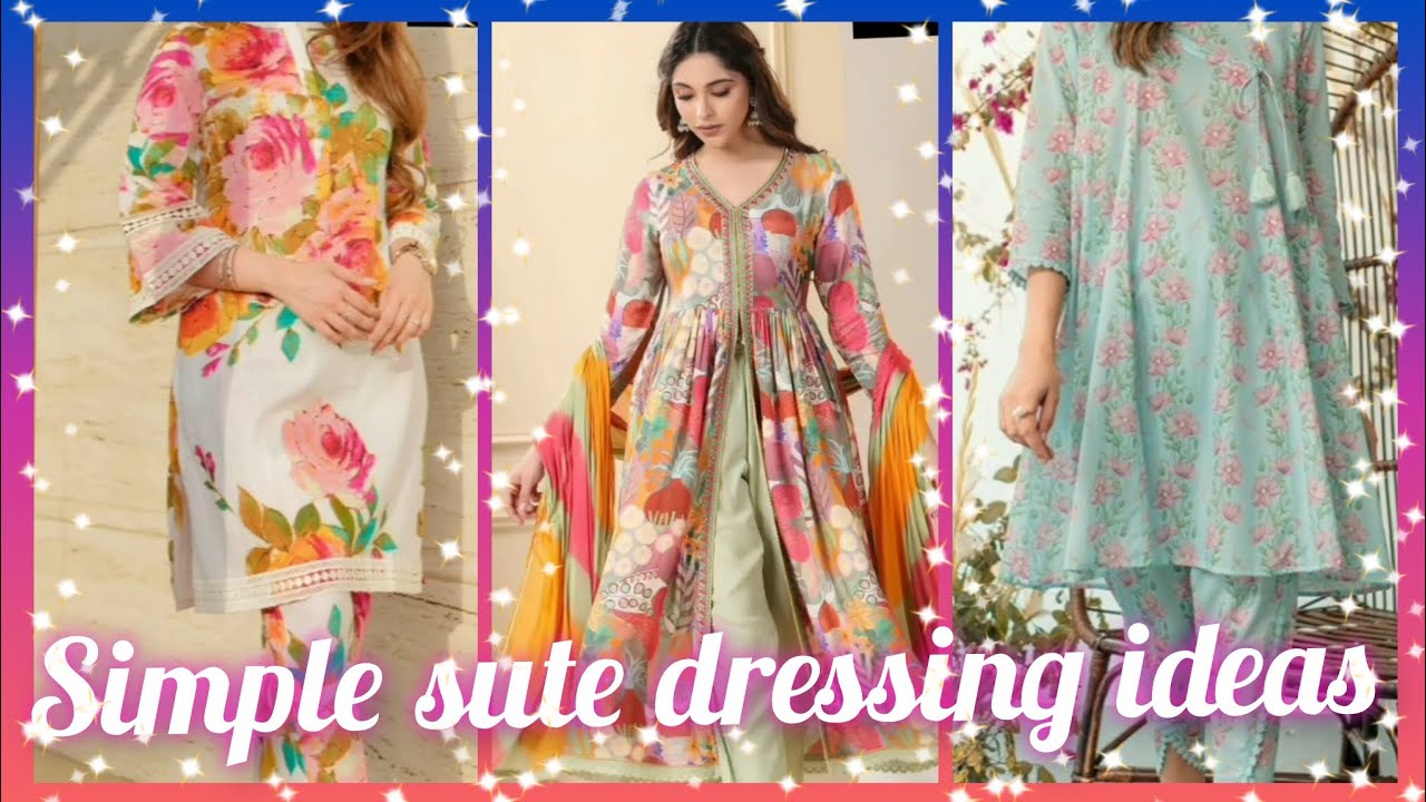 2024 best simple sute design for girls _ suti sute design _ lown sute ...