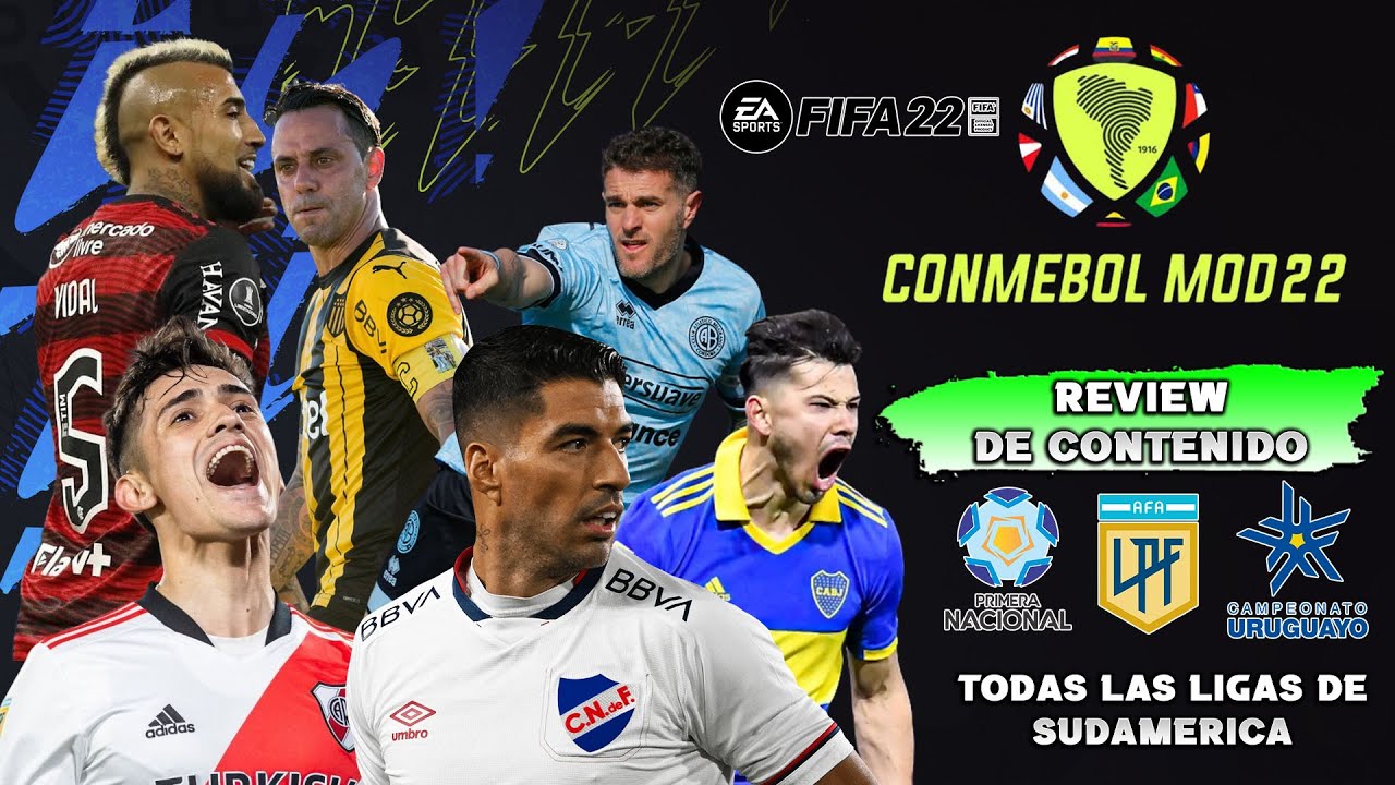 🔴 REVIEW del NUEVO *CONMEBOL MOD* con la B NACIONAL y TODAS las LIGAS ...