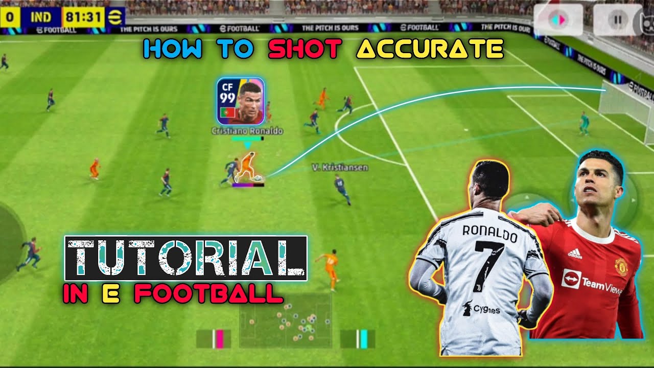 How to long shot accurate accuracy with power || E Football Mobile ...