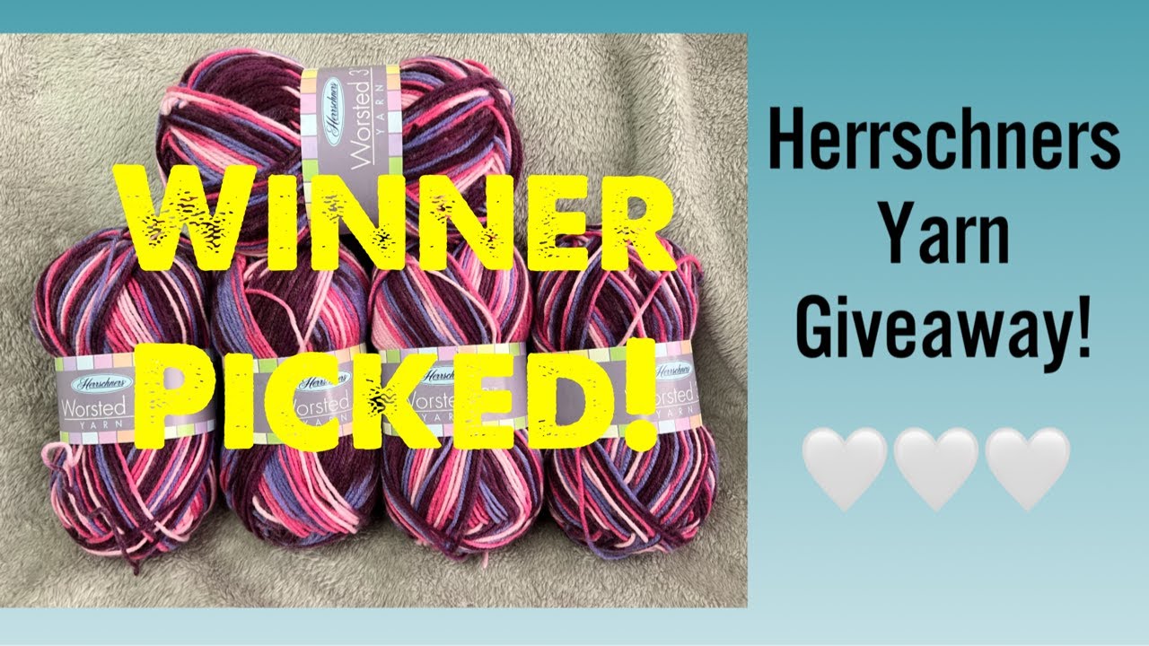 💚Winner Picked!💚 Herrschners Worsted 3 Yarn Giveaway! #yarn # ...