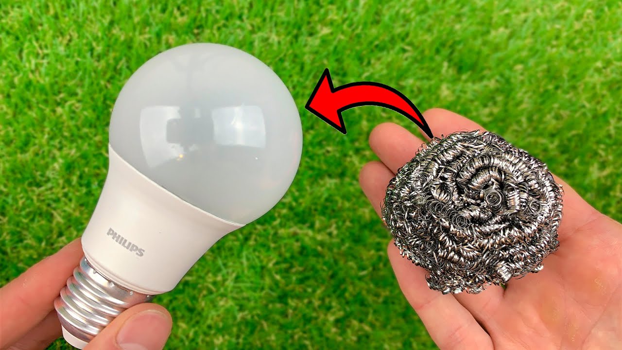 Just wrap the Metal Washcloth on top of the LED bulb and you will be ...