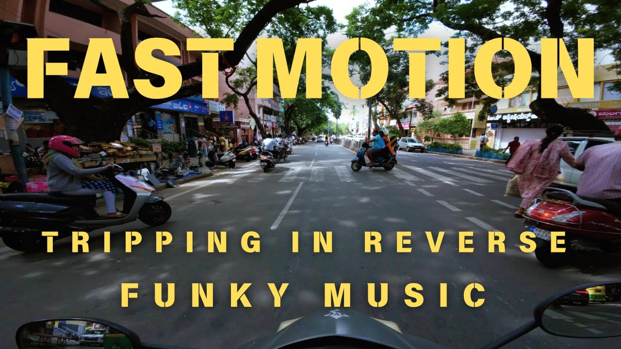 Reverse Fast Motion Bike Ride with Trippy Funky Chill Music - YouTube