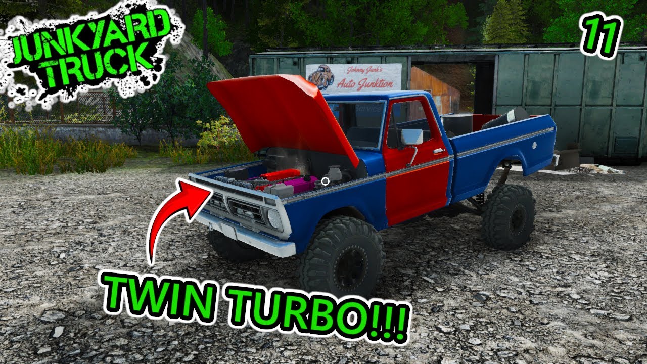 JUNKYARD TRUCK : - : Twin Turbo V8 Dentside FIRST START EP 11 - YouTube
