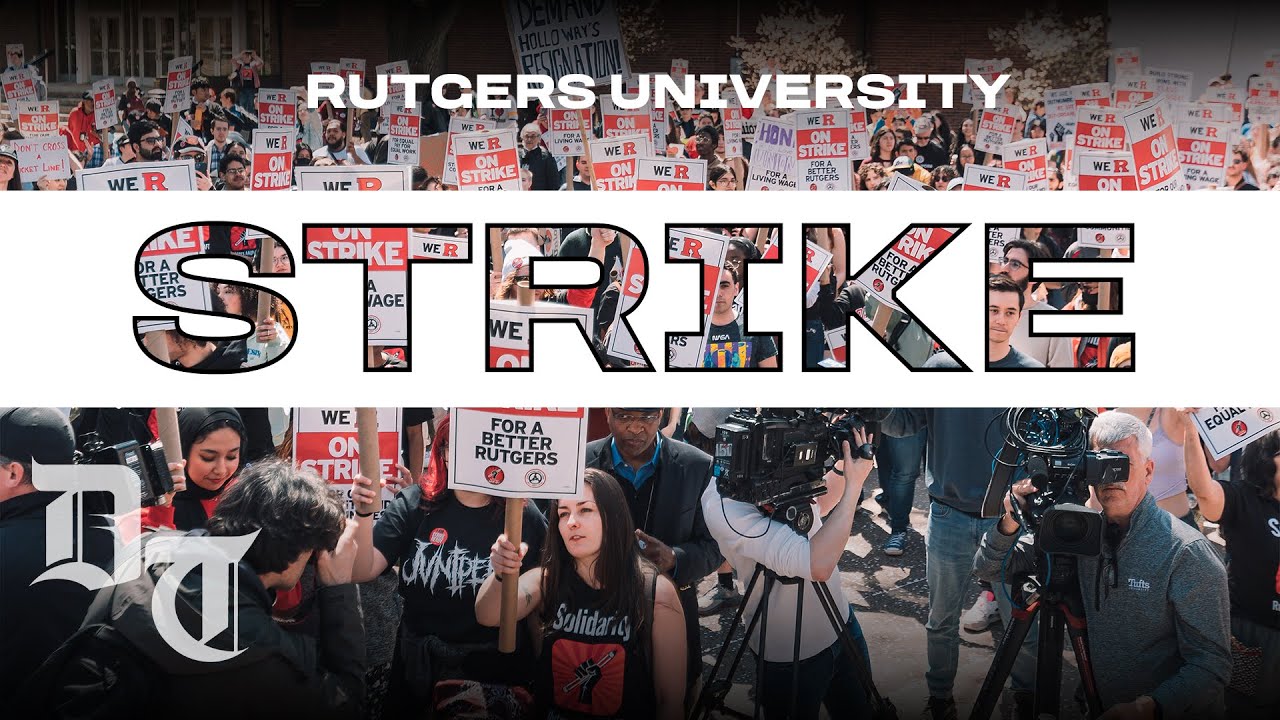First Week of Rutgers University Faculty Strike - YouTube