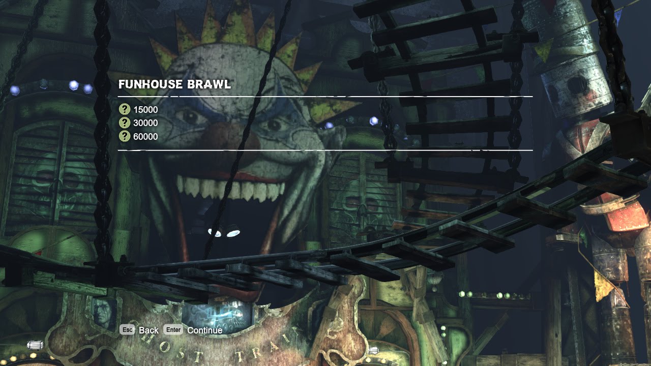 Batman Arkham City Challenge mode: Funhouse Brawl - YouTube