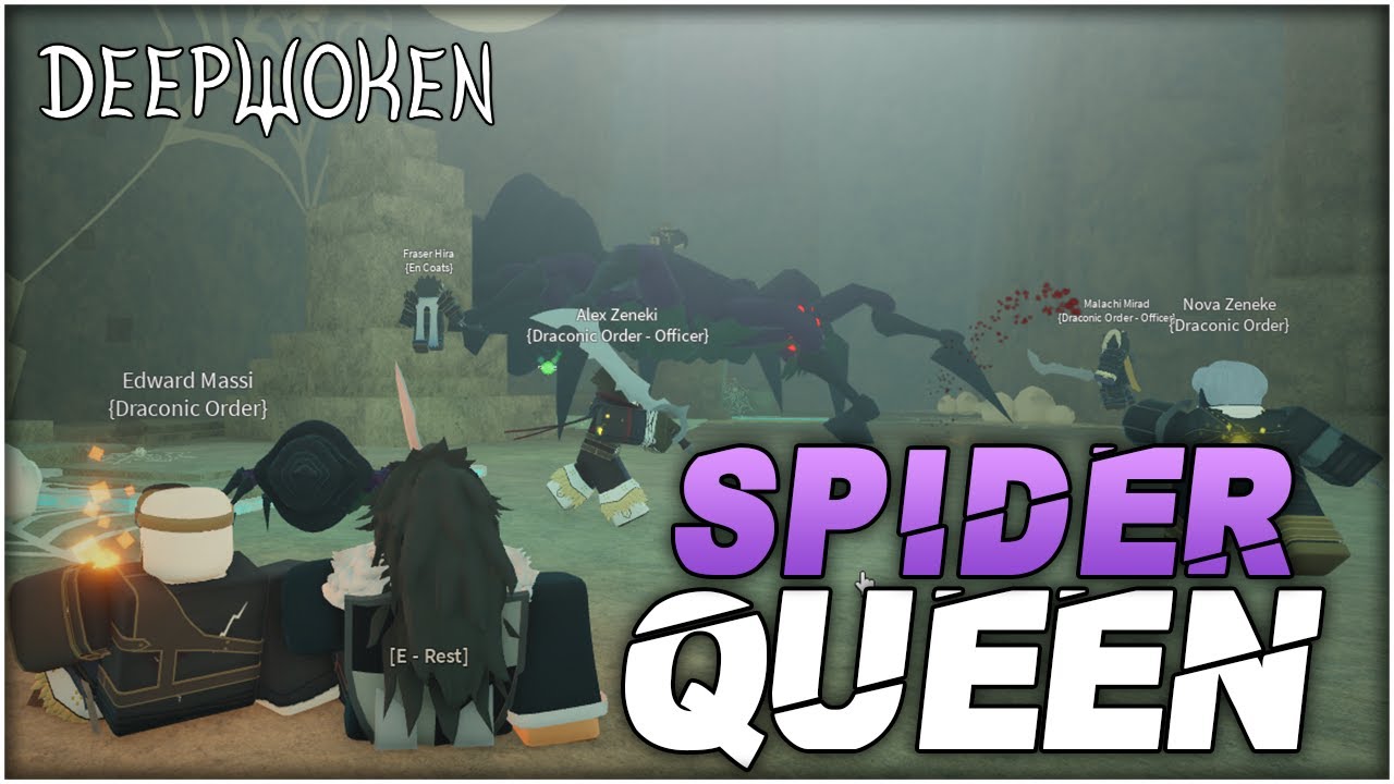 MOST OF US ALMOST DIED TO THIS SPIDER BOSS IN DEEPWOKEN | Roblox ...