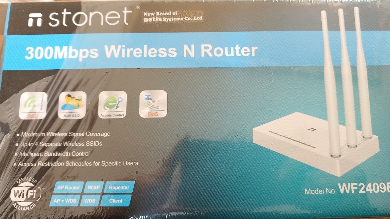 برمجة راوتر stonet المشابه لراوتر النيتس netis - YouTube