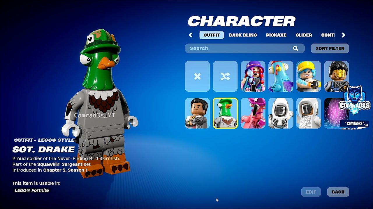 All New Leaked Skins and Emotes in LEGO Fortnite Style - YouTube