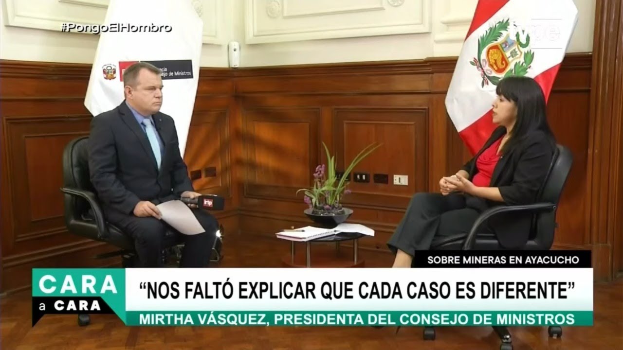 Cara a Cara | Mirtha Vásquez, presidenta del Consejo de Ministros - YouTube