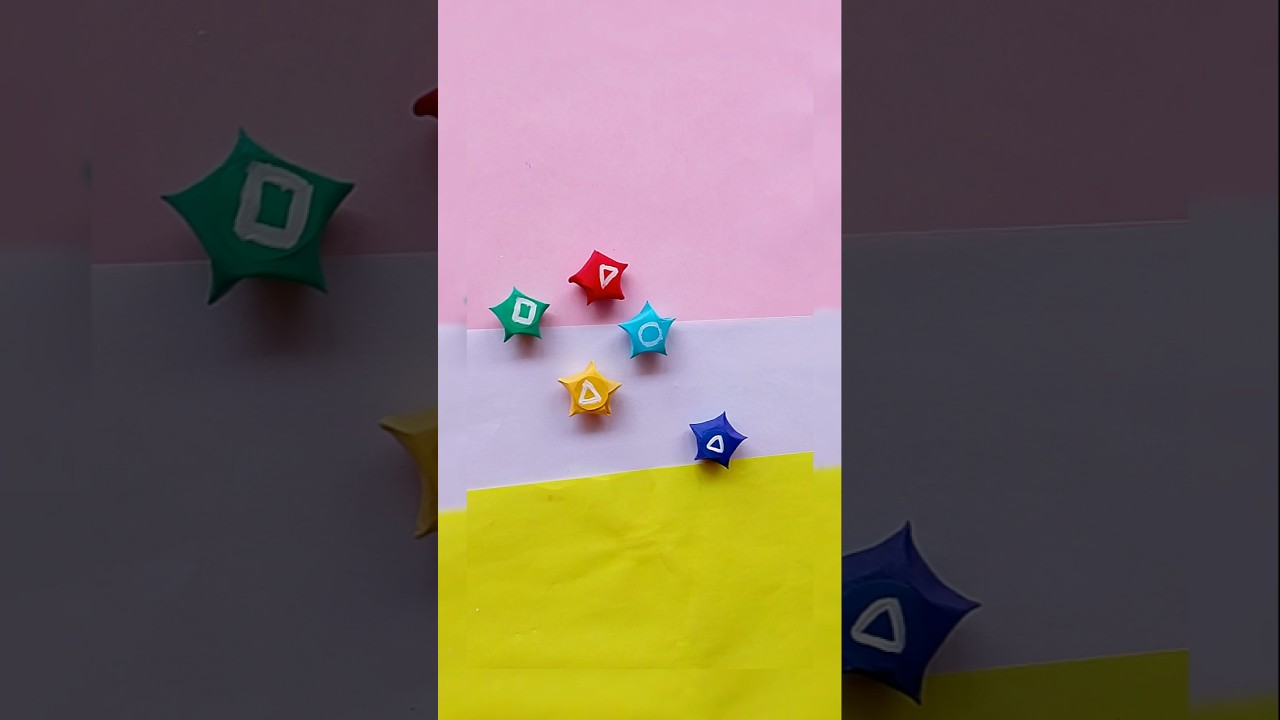 Squid Game Paper Gonggi Origami / Squid game art #shorts # ...