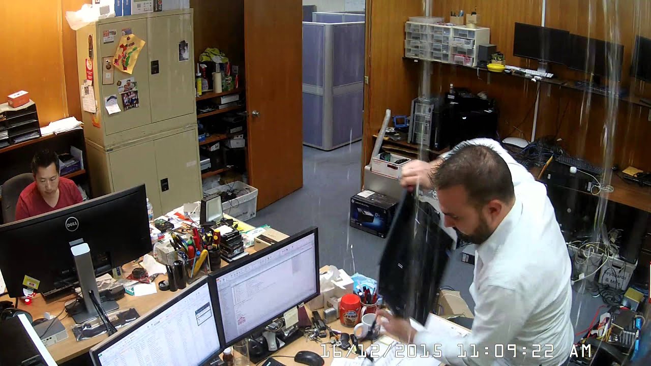Office flooding - YouTube
