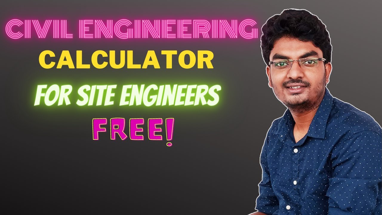 Civil Engineering Calculator for Site Engineers | Construction - YouTube