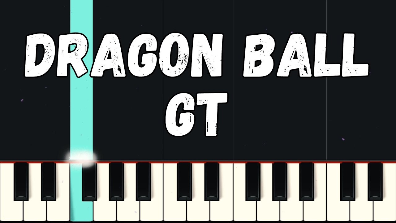 Dragon Ball GT Theme (Dan Dan Kokoro Hikareteku) | Beginner Piano ...