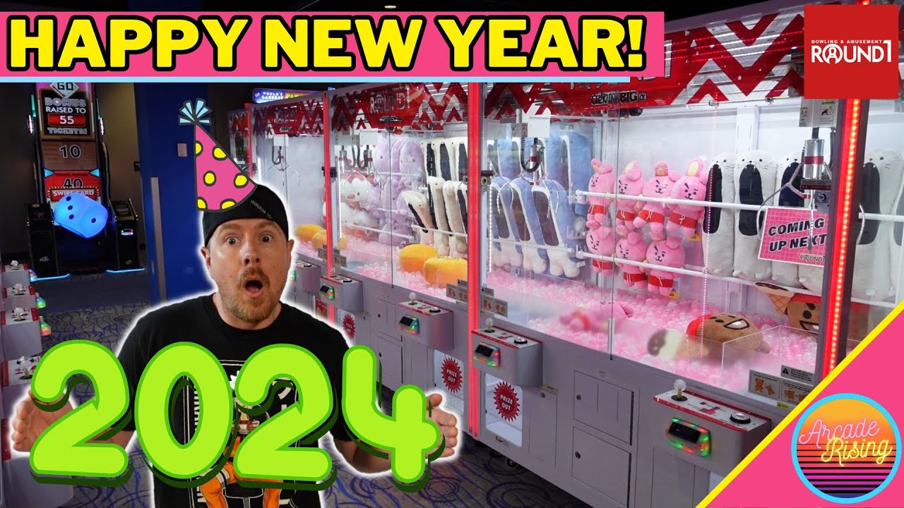 New Year Means NEW PRIZES! Claw Machines at Round 1 - YouTube