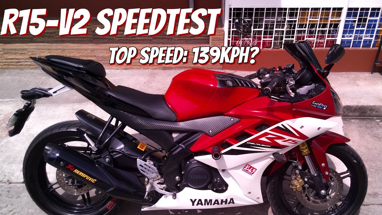 YAMAHA R15 V2 TOP SPEED?? (ALL STOCK) - YouTube