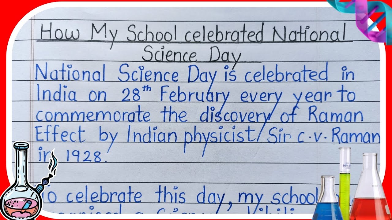 national science day celebrating in my school || essay on science day ...