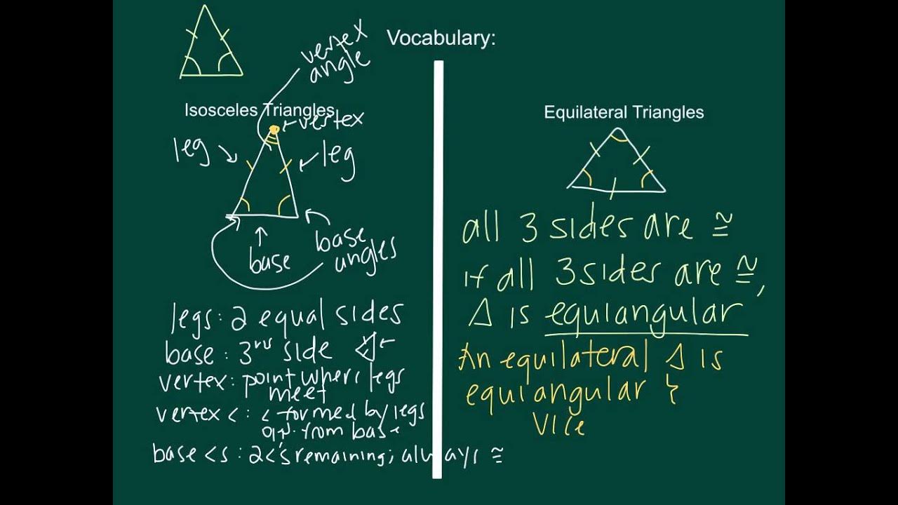 3.3a Isosceles Triangles - YouTube