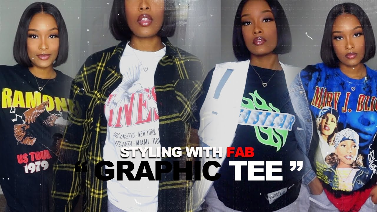 Style With Me: 4 ways I like to Style A Graphic Tee | Fabulous Bre ...
