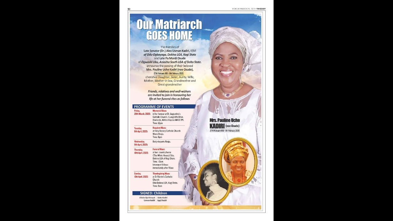 OUR MATRIARCH GOES HOME - YouTube