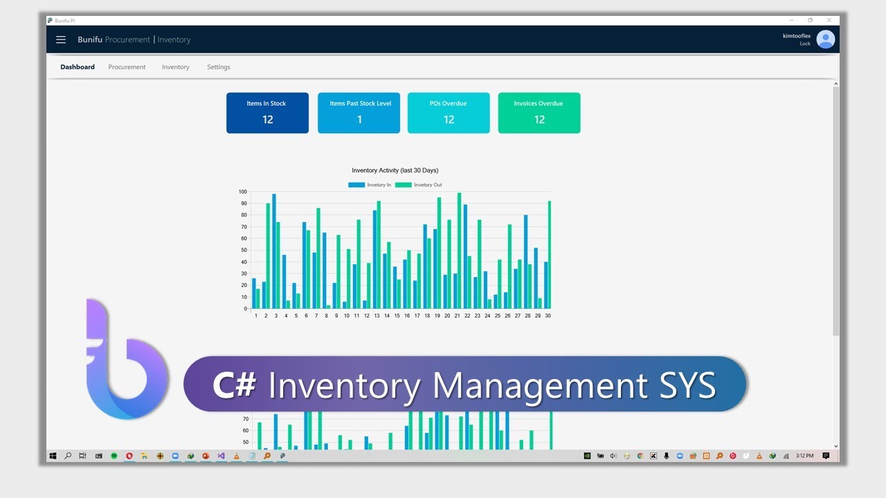 C# Project Preview ~ Inventory Management System (Under Development) ~ Bunifu Framework - YouTube