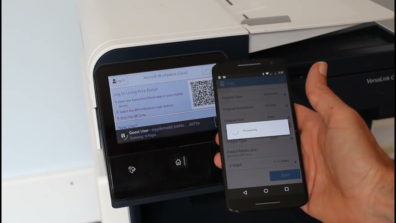 Xerox Workplace Mobile App - Touchless Summary Video EN - YouTube