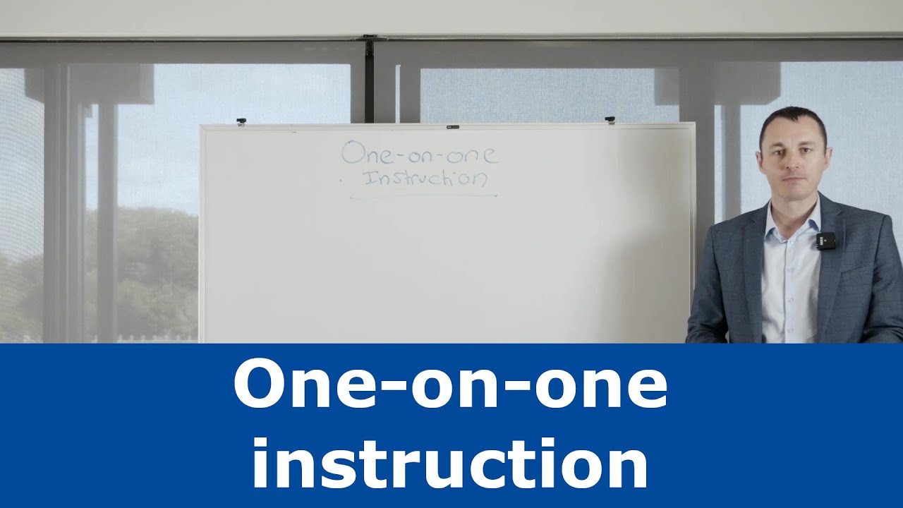 One on one instruction - YouTube