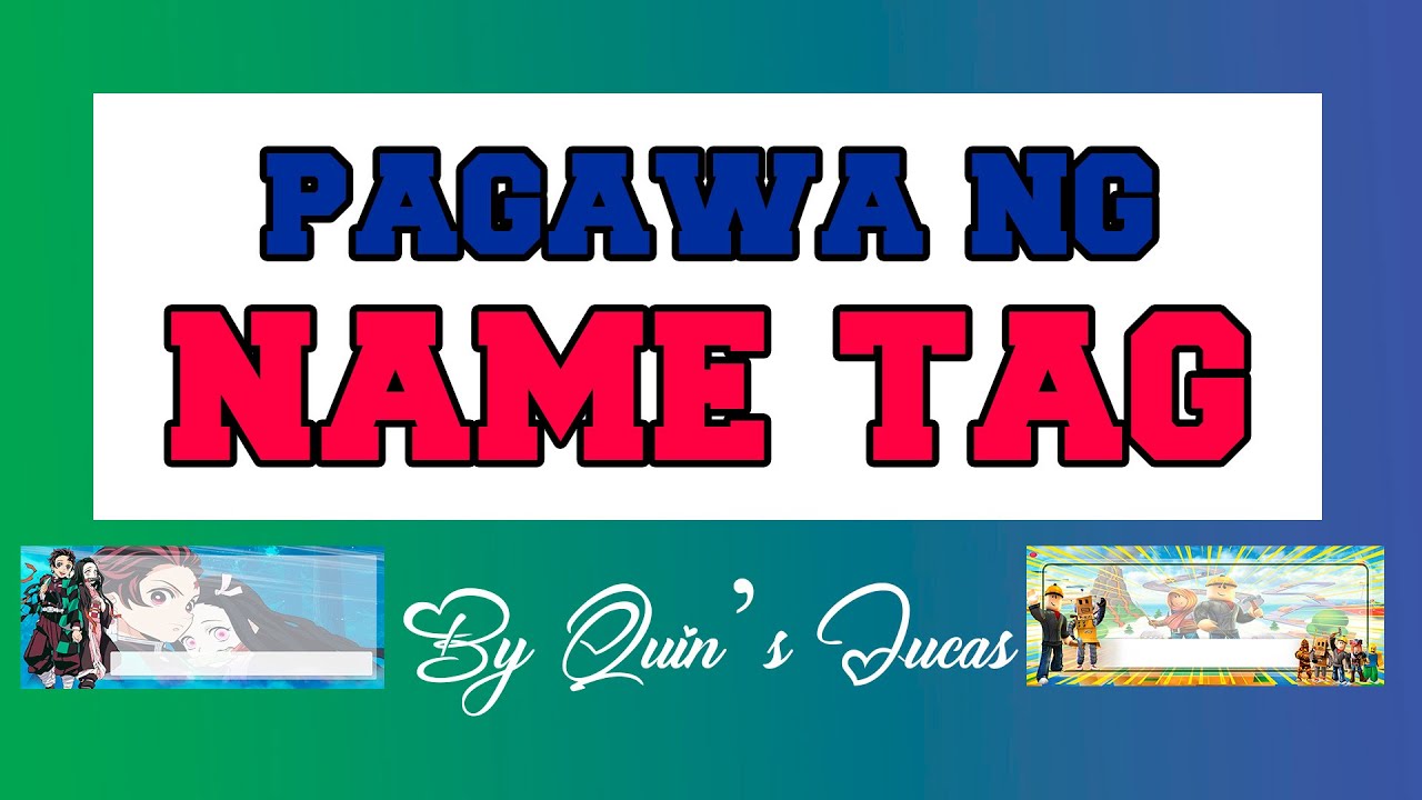 Pagawa ng Name Tag - YouTube