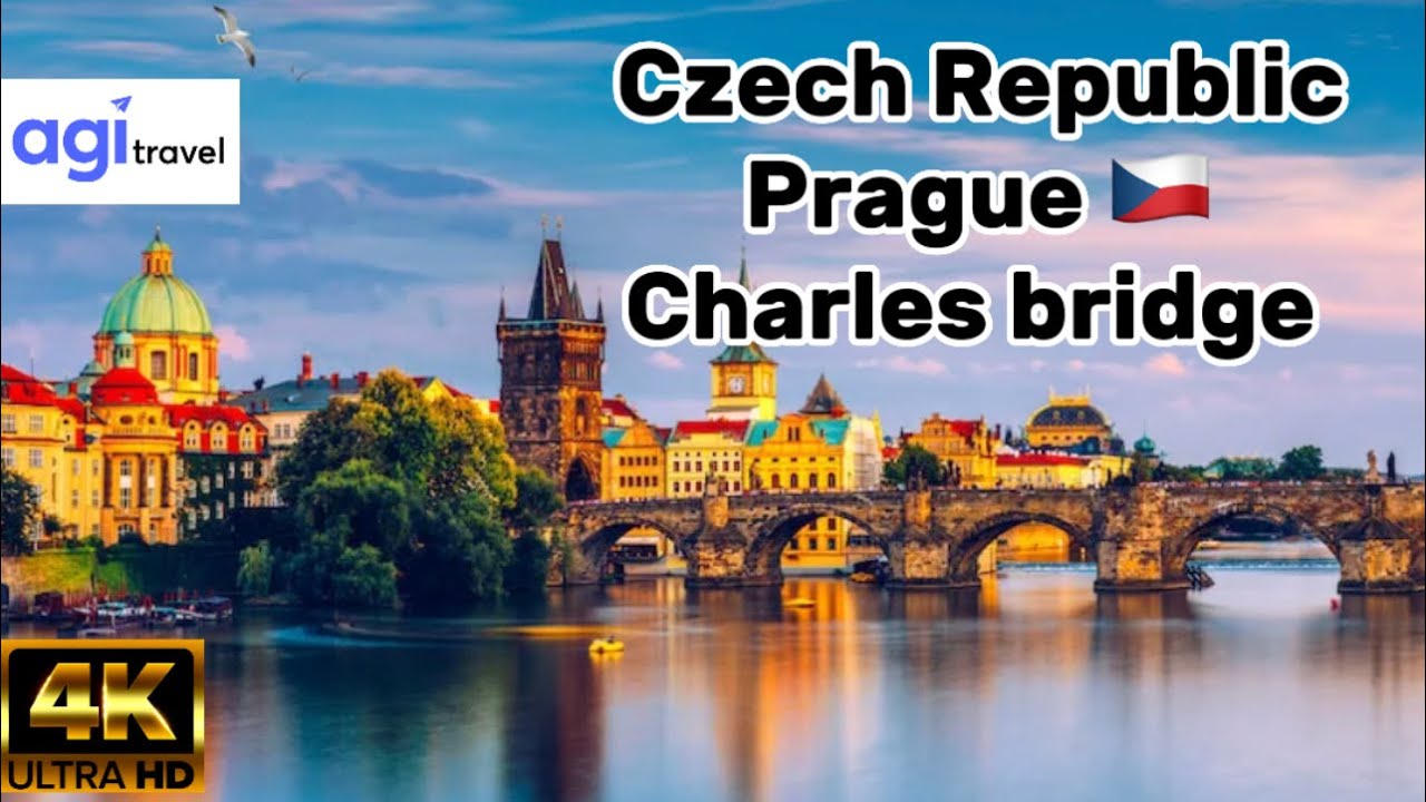 Prague - Czech Republic - [ 4K UHD ] walking tour - Charles Bridge # ...