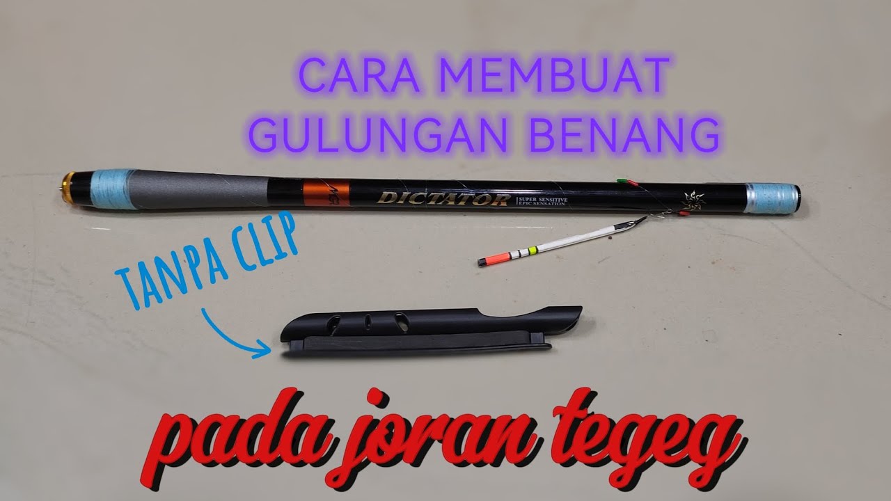 CARA MEMBUAT GULUNGAN BENANG TEGEG - YouTube