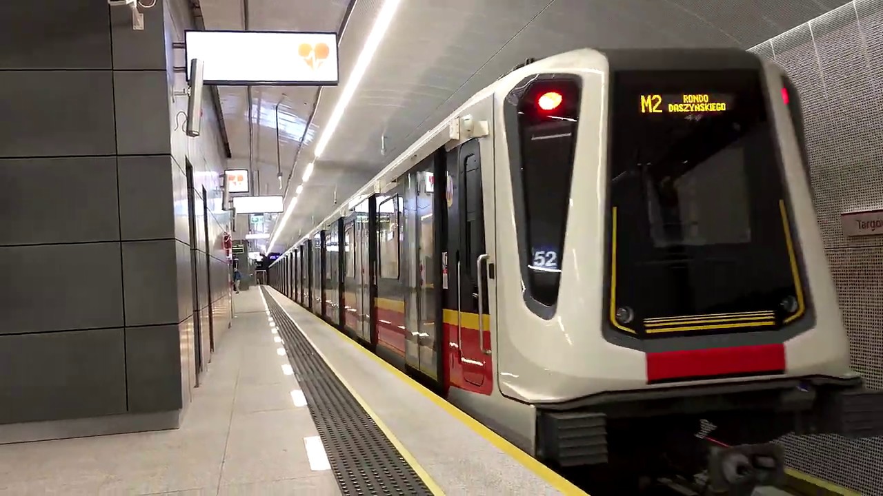Metro Warszawa M2. New Warsaw Subway Stations. - YouTube