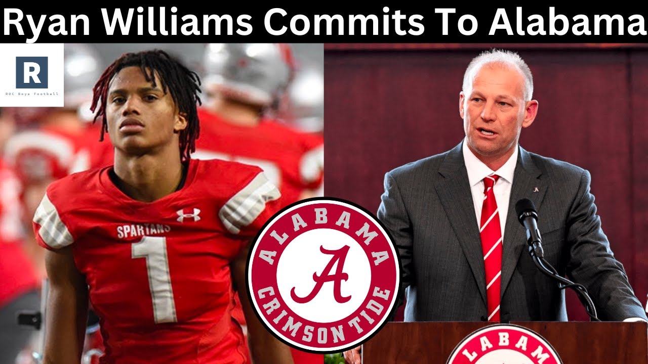 Ryan Williams Commits To Alabama | Alabama Football Recruiting Update ...
