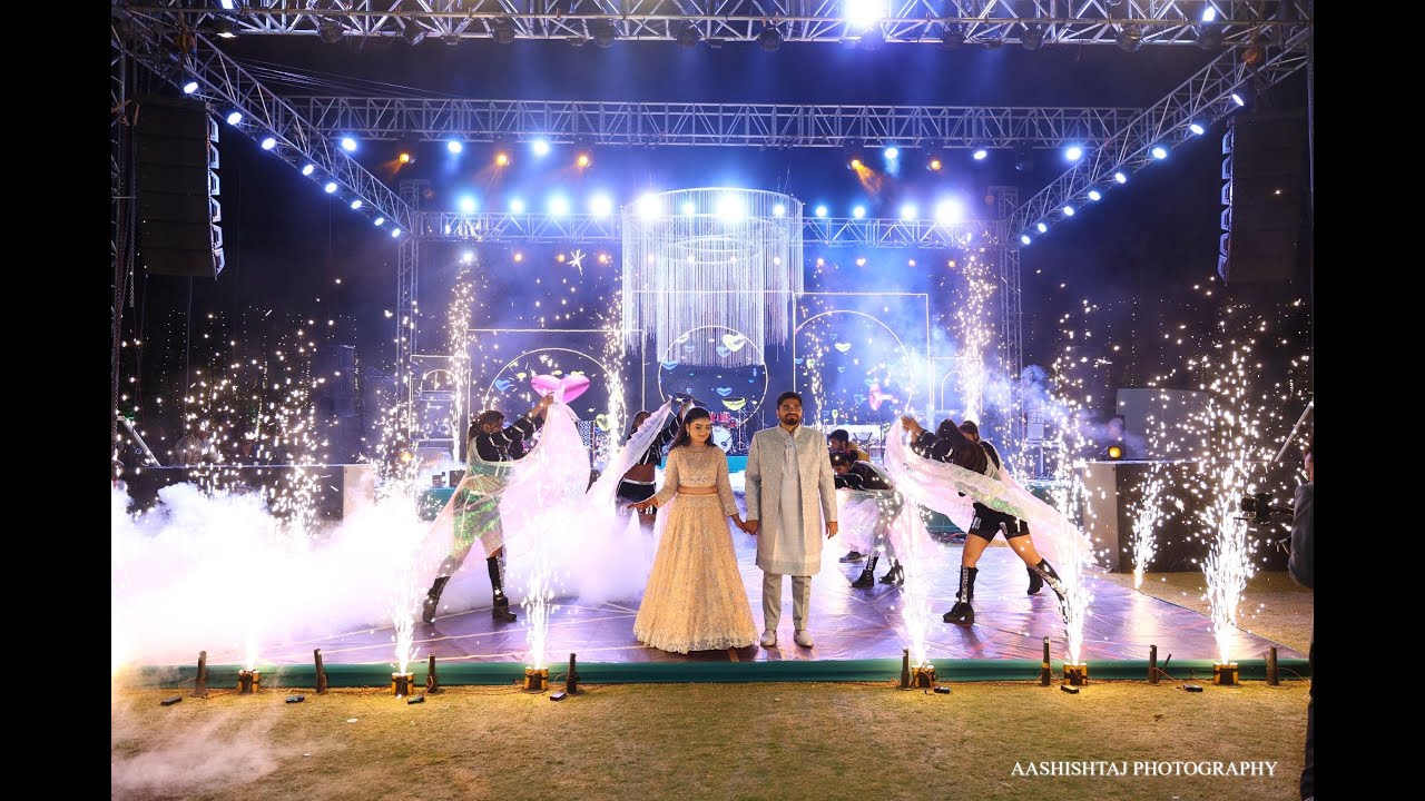 Ring harness prop sangeet entry - YouTube