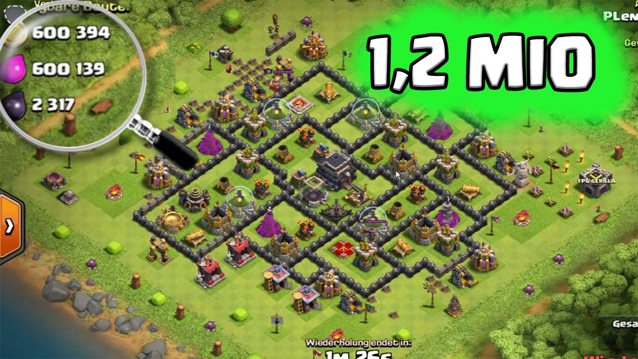 [Clash of Clans ] 1,2 Mio Loot | DEUTSCH - YouTube