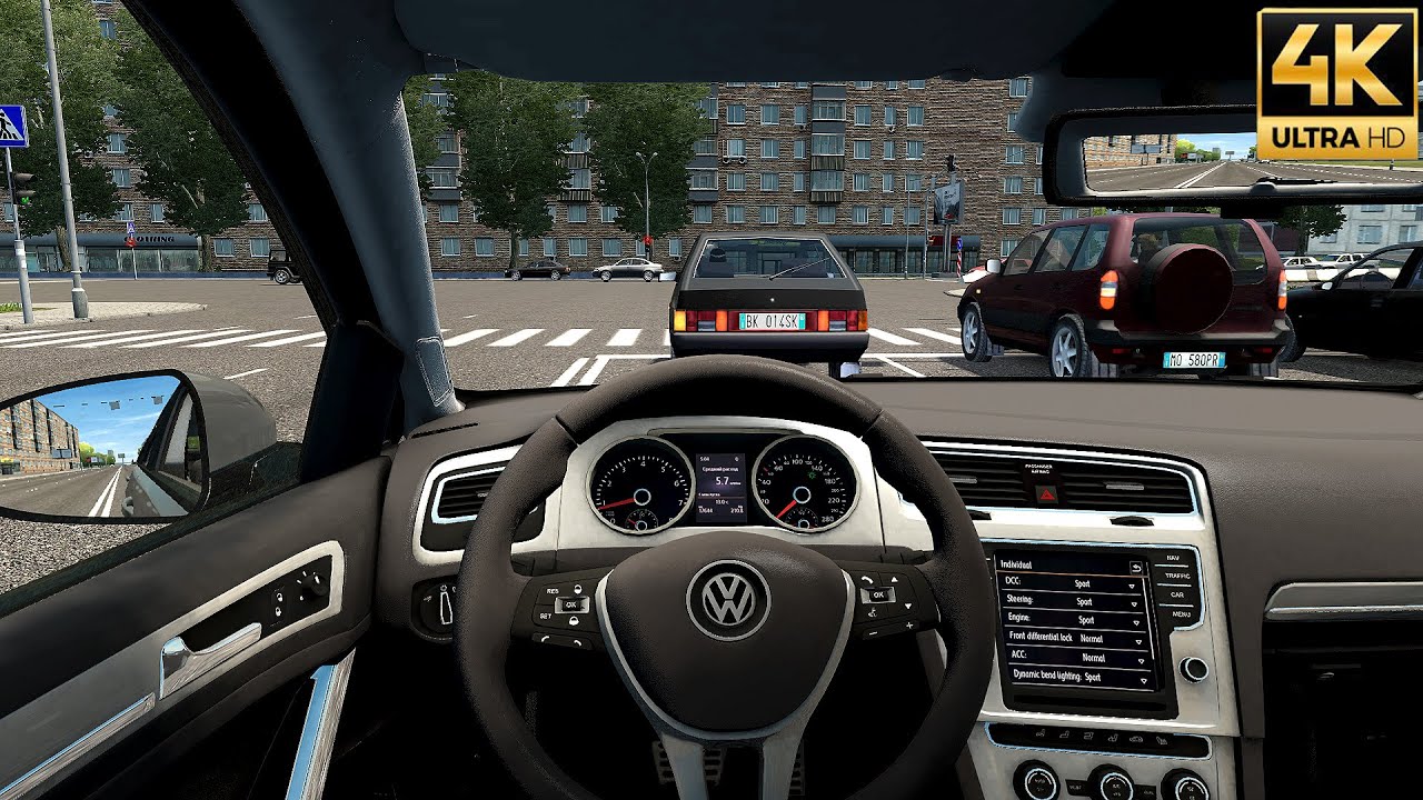 Volkswagen Golf GTI - City Car Driving - Stage 3 - Logitech G29 - 4K ...