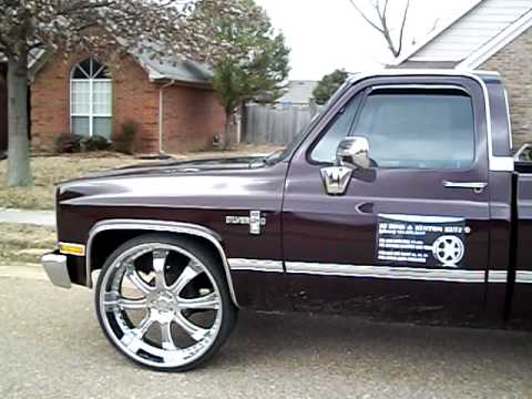 85 chevy c-10 on 28s 2in drop pt. 3 - YouTube