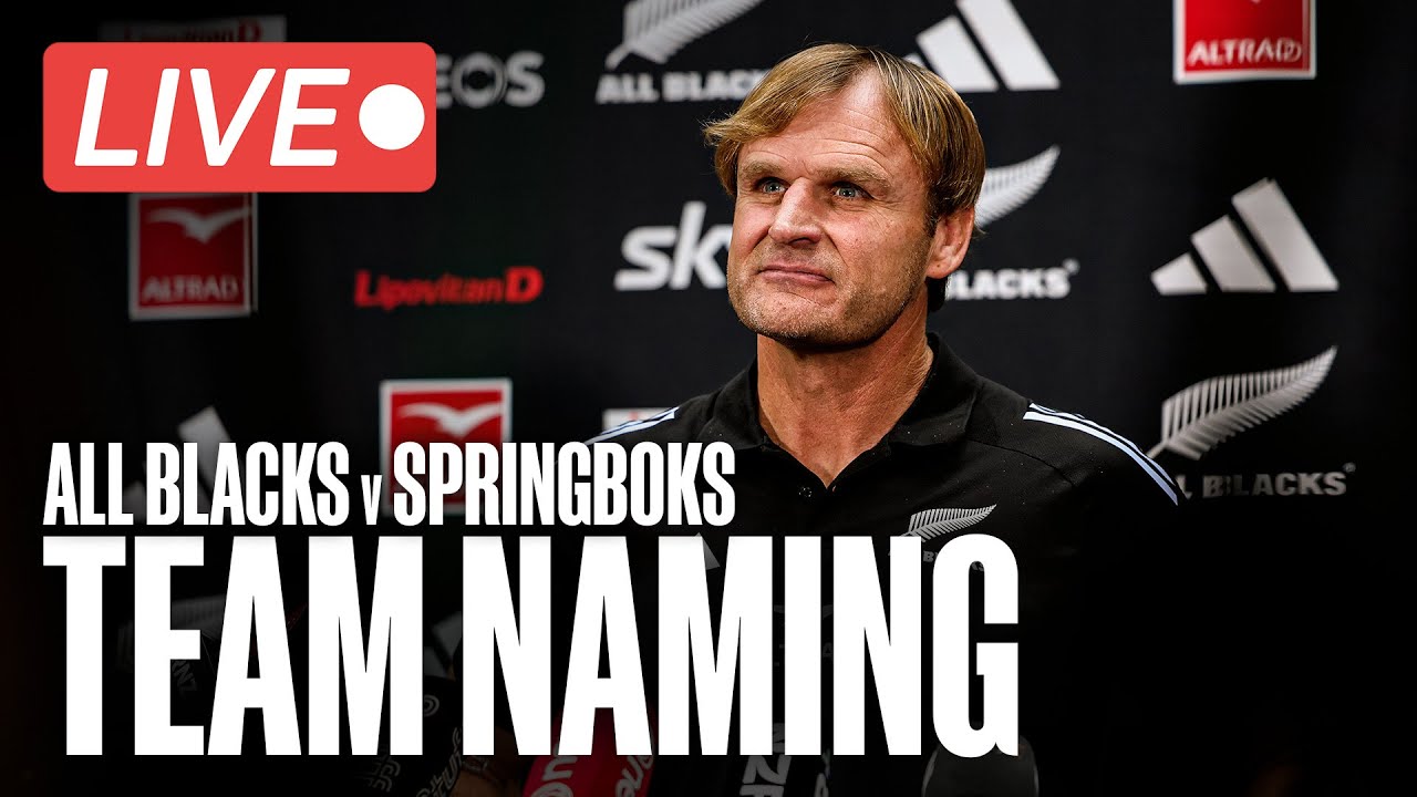 LIVE 🔴 Razor reveals team for first Springboks Test | Press Conference ...
