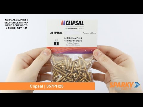 Clipsal 357PH25 | Self Drilling Pan Head Screws 7g x 25mm | Qty: 100 ...