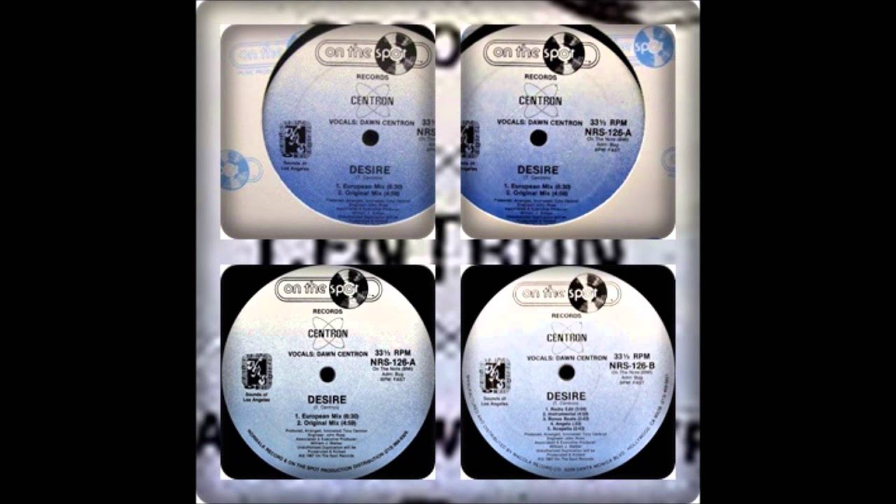 CENTRON - DESIRE (EUROPEAN MIX, INSTRUMENTAL 1987) - YouTube